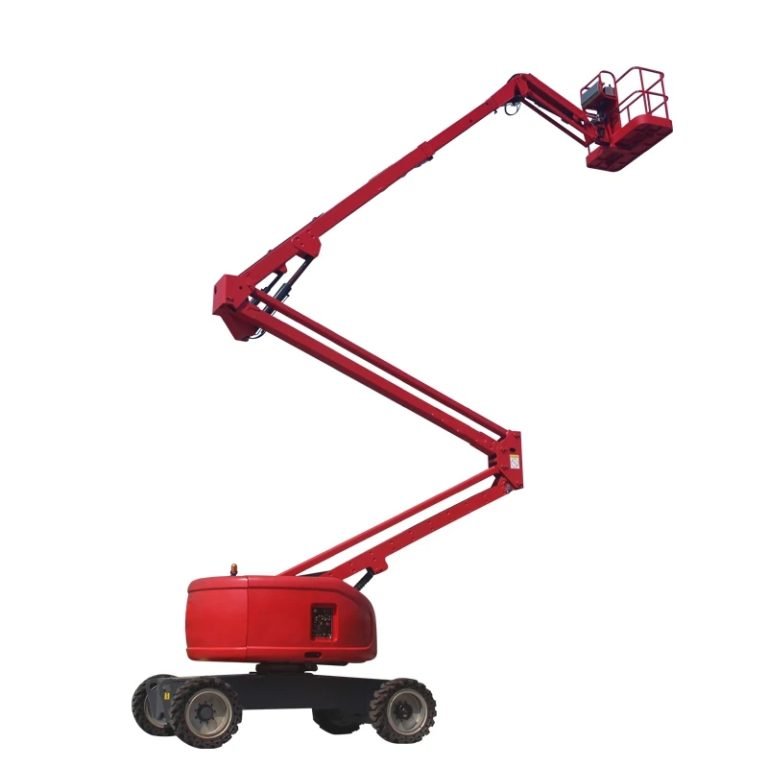 Hydraulic Cherry Picker Boom Lift - 360° Rotation & 65.6 ft Reach