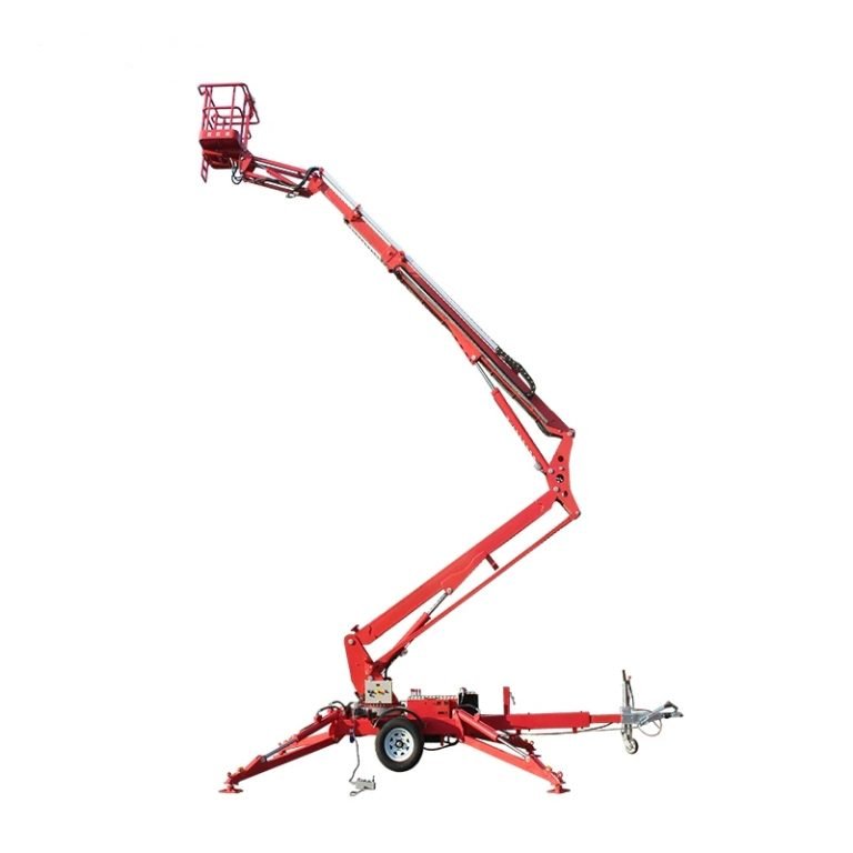 Hydraulic Cherry Picker Boom Lift - 360° Rotation & 65.6 ft Reach