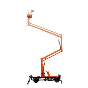 Hydraulic Cherry Picker Boom Lift - 360° Rotation & 65.6 ft Reach