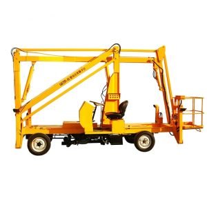 Hydraulic Cherry Picker Boom Lift - 360° Rotation & 65.6 ft Reach